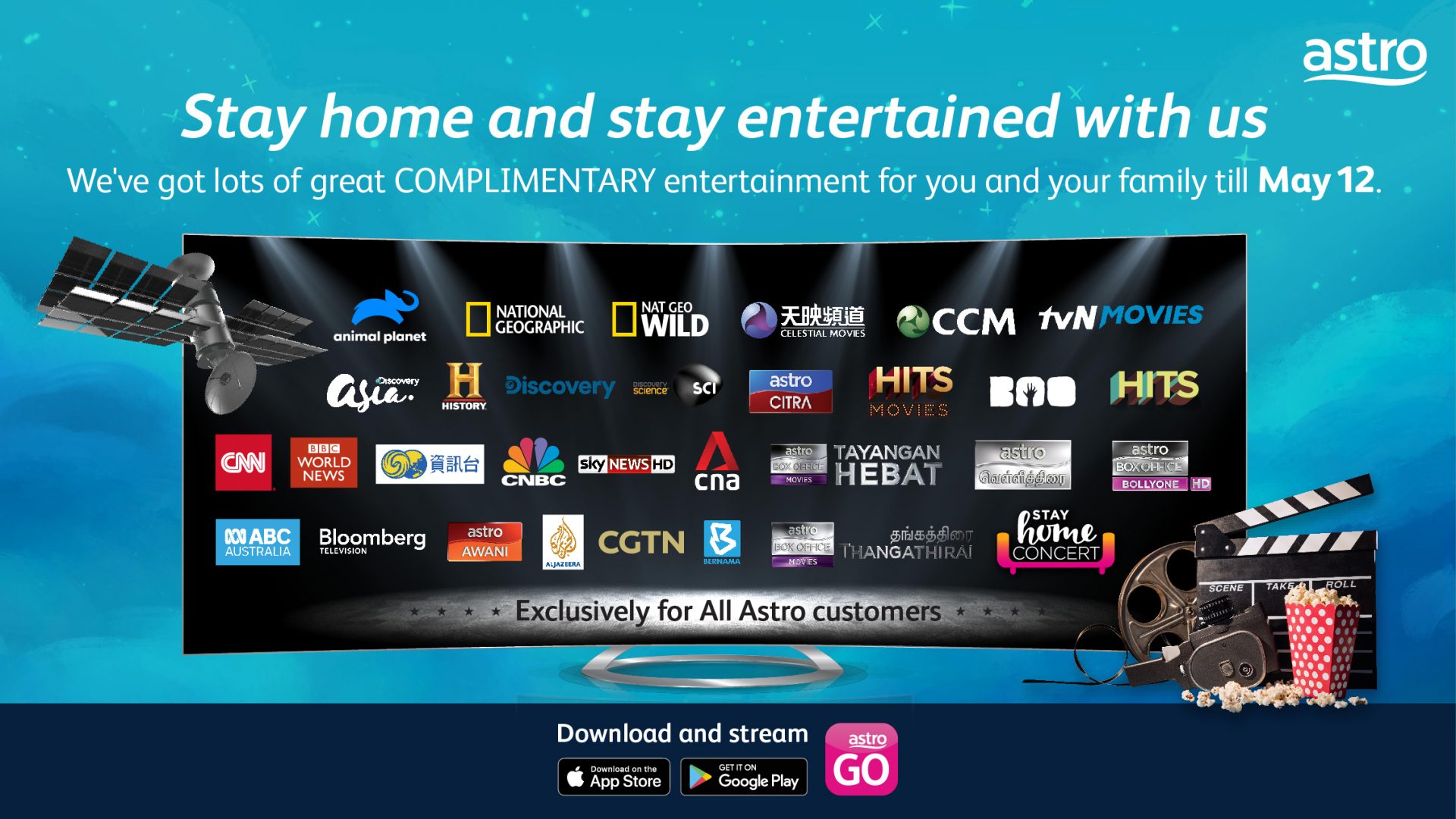 Astro extends free access until 12 May, now with additional channels ...
